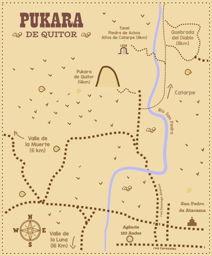 Pukara de Quitor: pedalando no Deserto do Atacama | Viajando na Janela